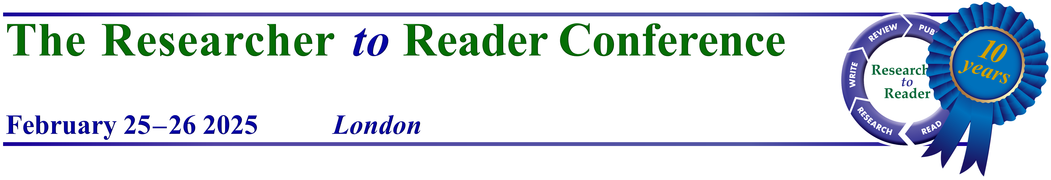 R2R 2025 Programme & Registration Announced | Researcher to Reader ...
